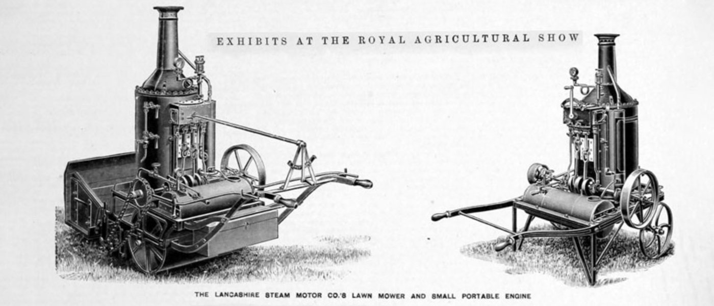 The man who invented the steam-powered lawnmower - The Storyteller Garden
